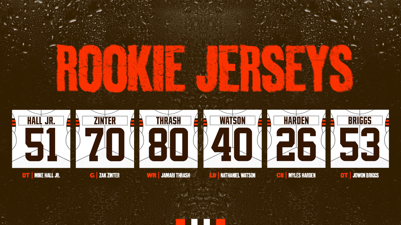Jersey numbers for the Browns' 2024 draft class