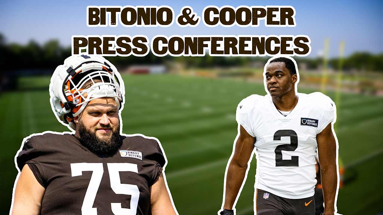 Joel Bitonio & Amari Cooper | Press Conferences