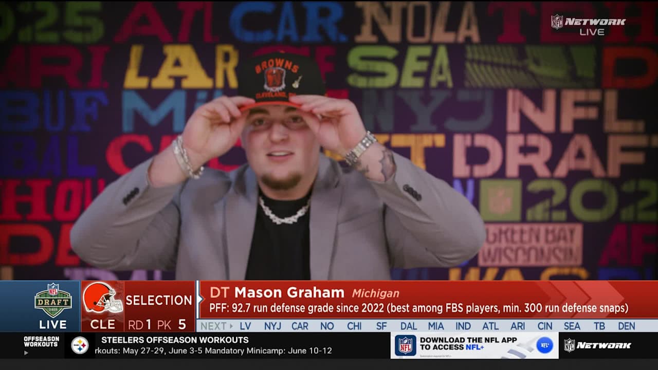 Browns select Mason Graham with No. 5 pick in 2025 draft