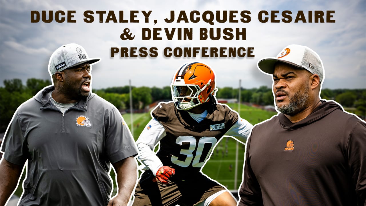 Duce Staley, Jacques Cesaire, and Devin Bush | Press Conferences