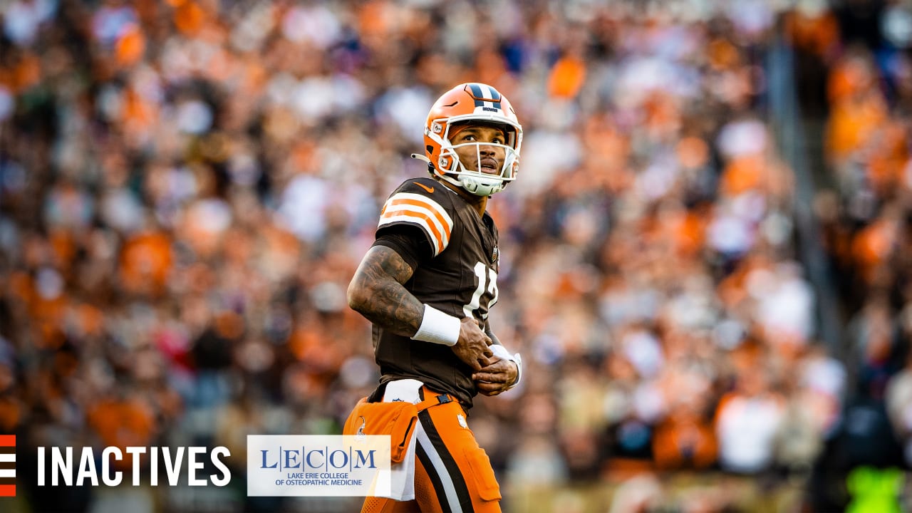 Browns announce inactives for Week 13 vs. Rams