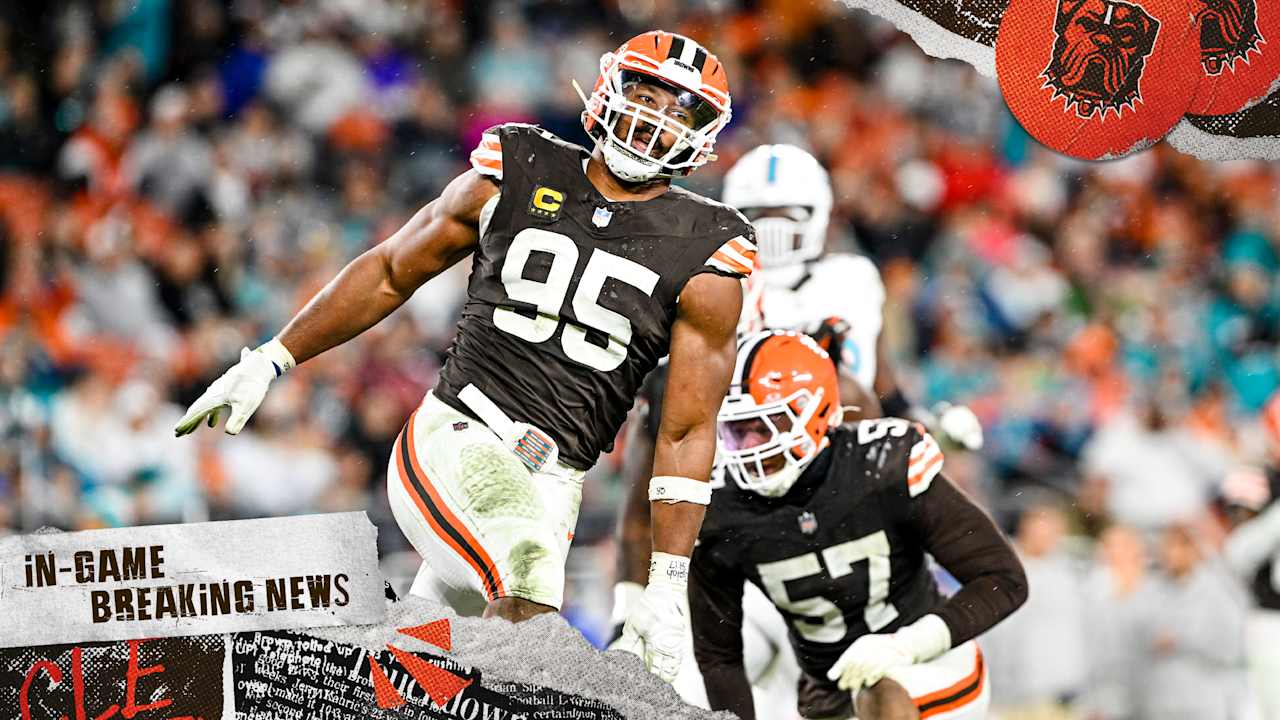 Myles Garrett becomes first player in NFL history to record 14 sacks in ...