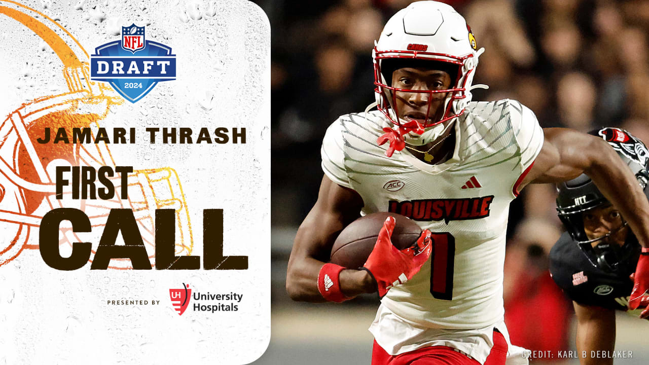 WR Jamari Thrash gets The Draft Call at No. 156 Overall | Cleveland Browns