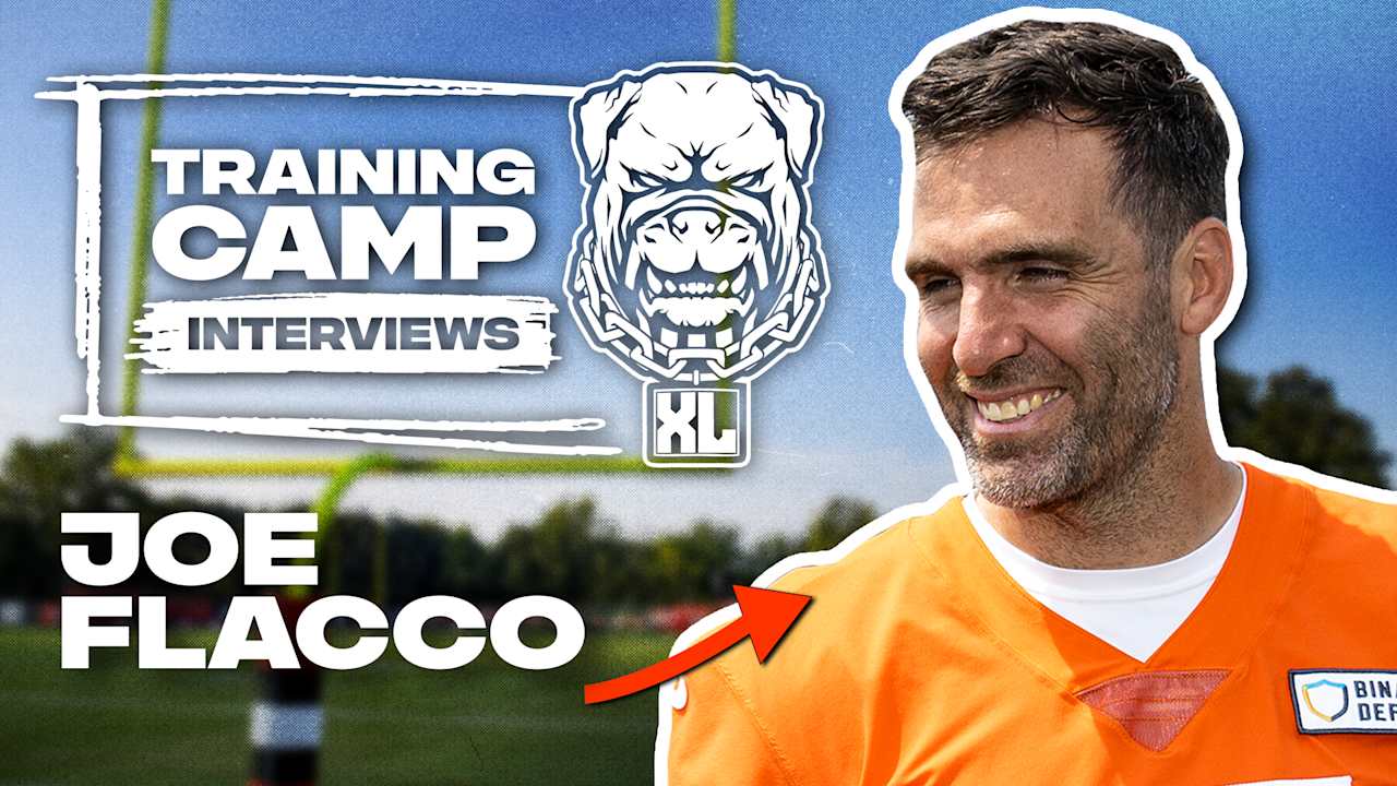 Joe Flacco talks QB room, preparation habits & practice energy | Training Camp Interview