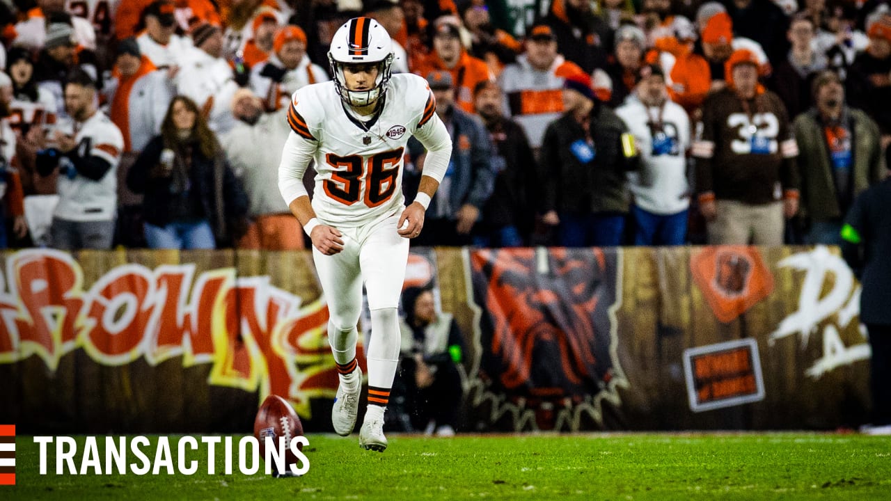 Browns elevate S Vincent Gray and K Riley Patterson from the practice squad