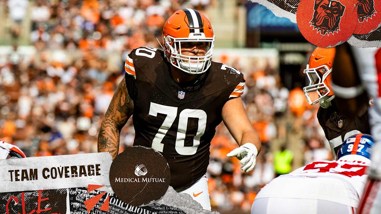 Browns rookie G Zak Zinter feels prepared for increased role