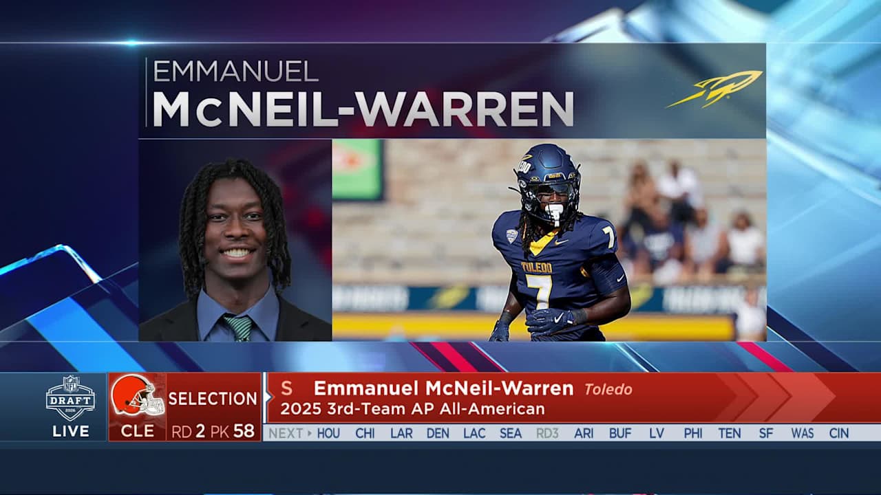 Browns select Emmanuel McNeil-Warren with No. 58 pick in 2026 draft