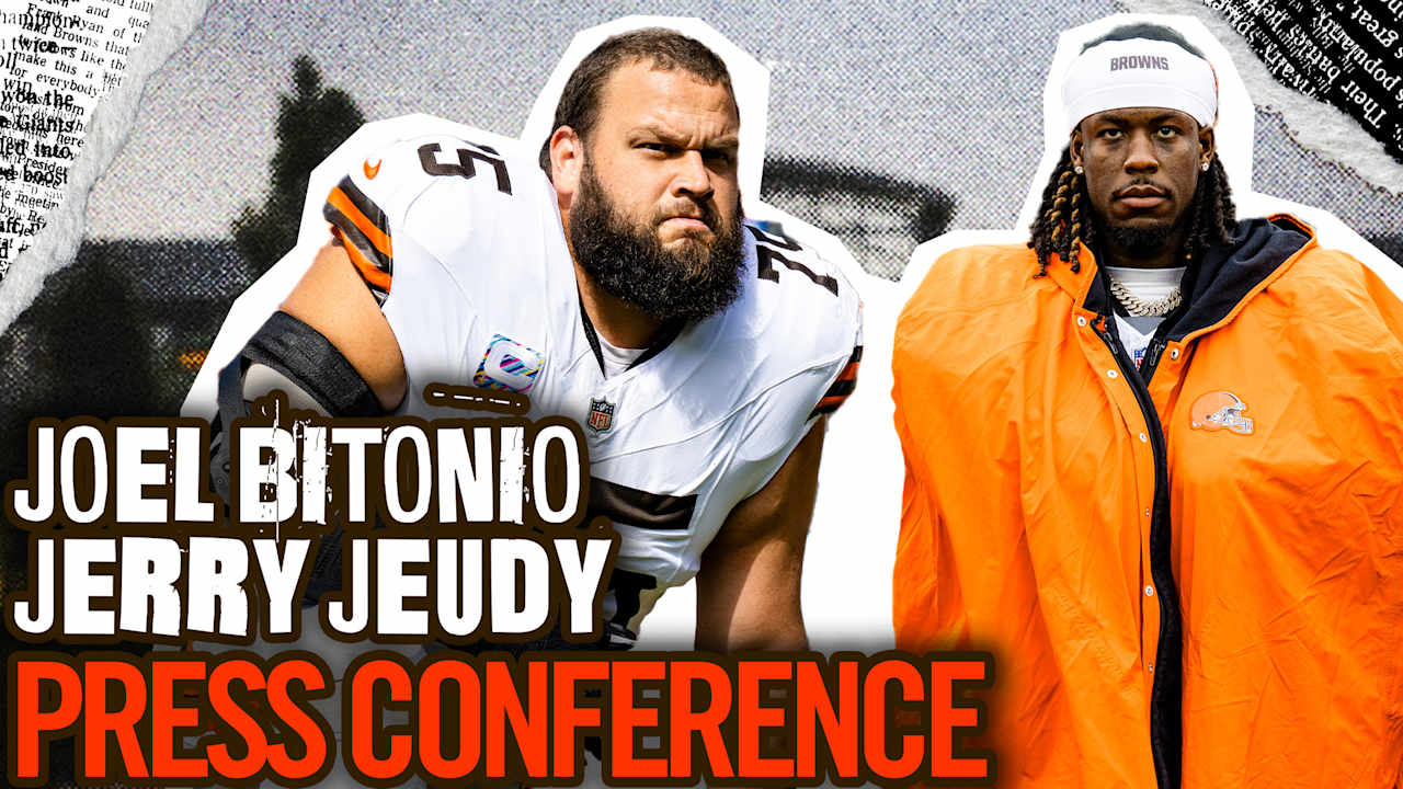 Joel Bitonio & Jerry Jeudy | Press Conferences