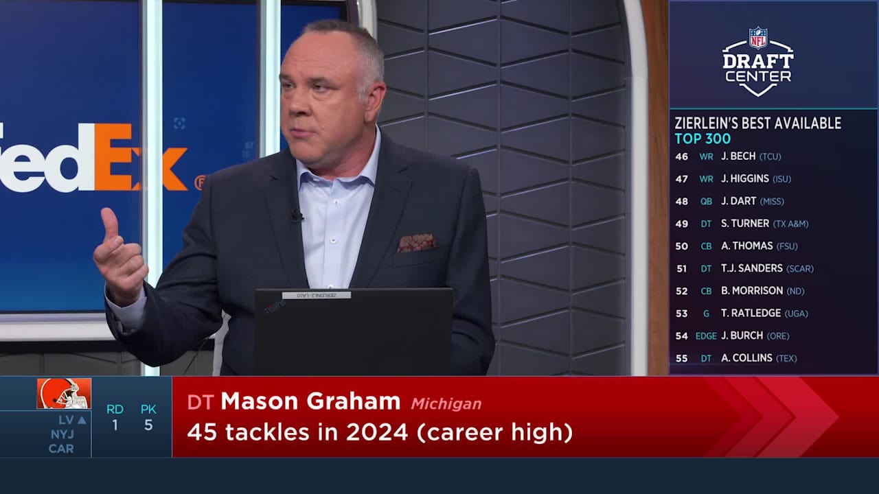 Lance Zierlein shares how Mason Graham's skillset will help Browns ...