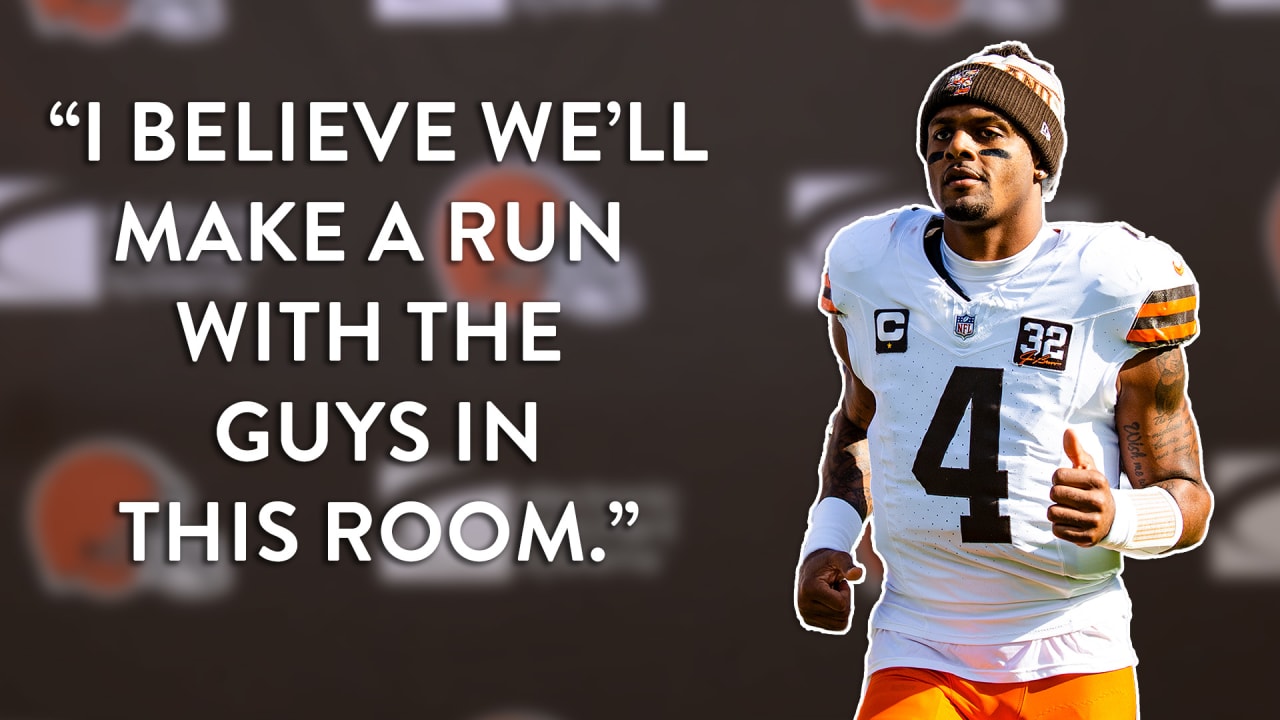 Deshaun Watson "I believe we'll make a run with the guys in this room ...
