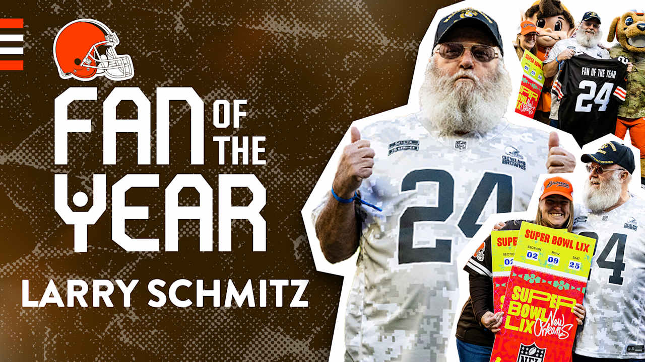 Browns nominate Larry Schmitz for NFL's 2024 Fan of the Year