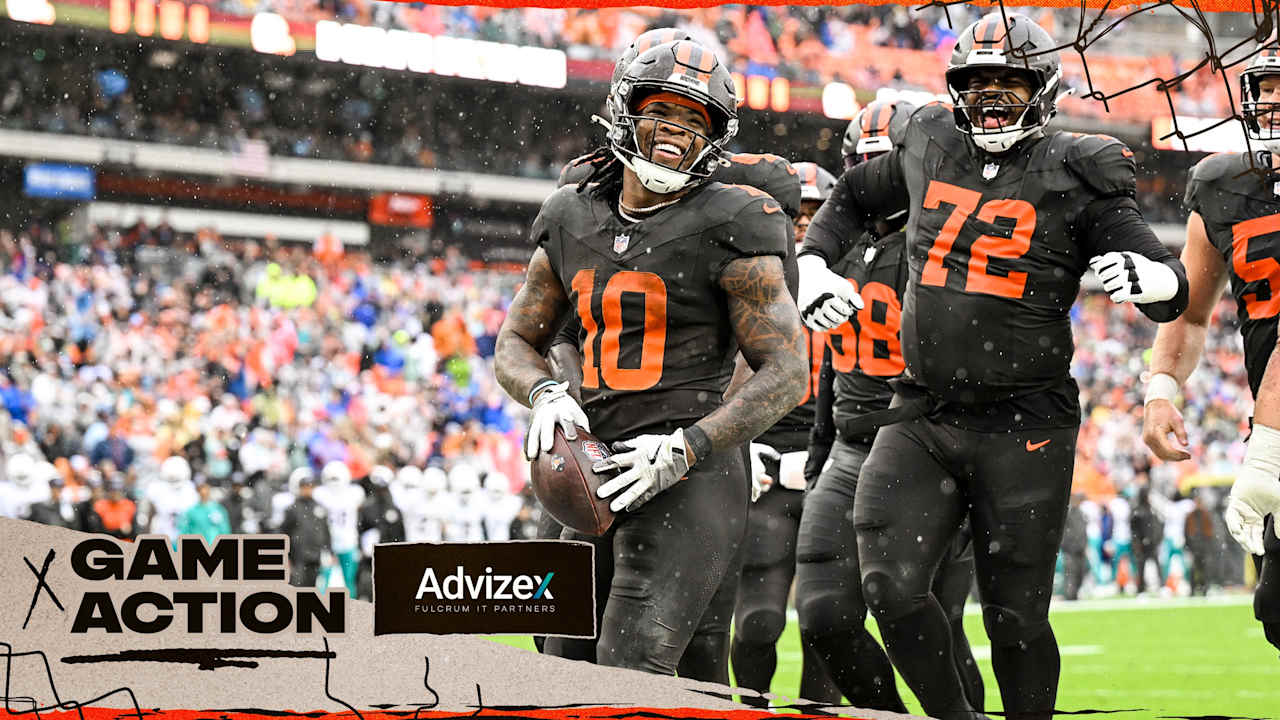 In-Game Highlights from 2025 Browns vs. Dolphins Week 7