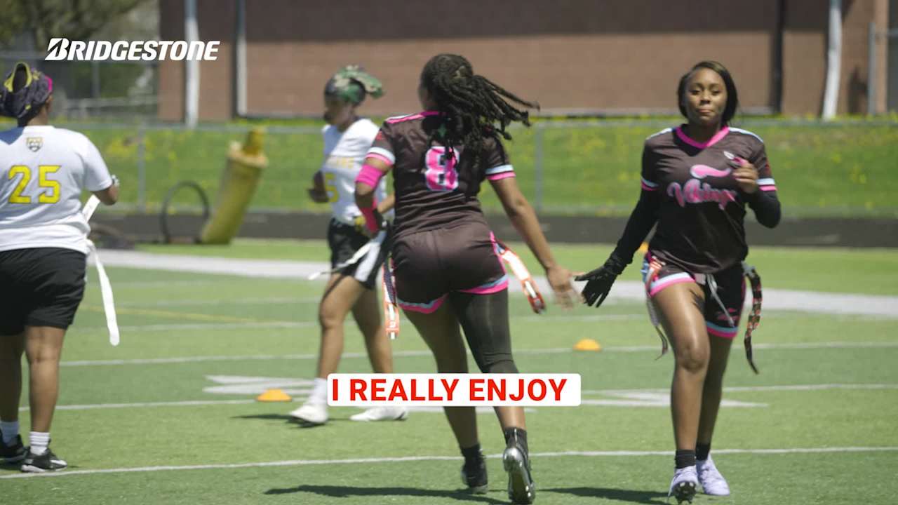 Bridgestone Girls Flag Football - Jonay From Villa Angela St. Joseph