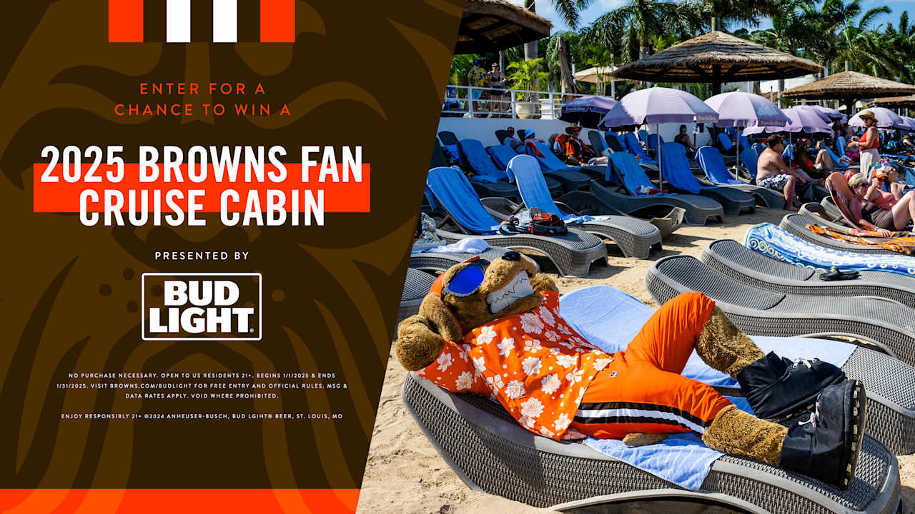 Enter to win a cabin on the 2025 Browns Fan Cruise