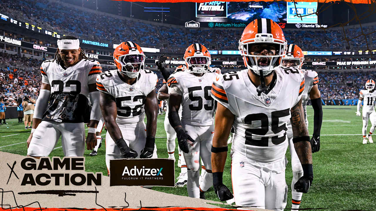 In-Game Highlights from 2025 Browns vs. Panthers Preseason Week 1