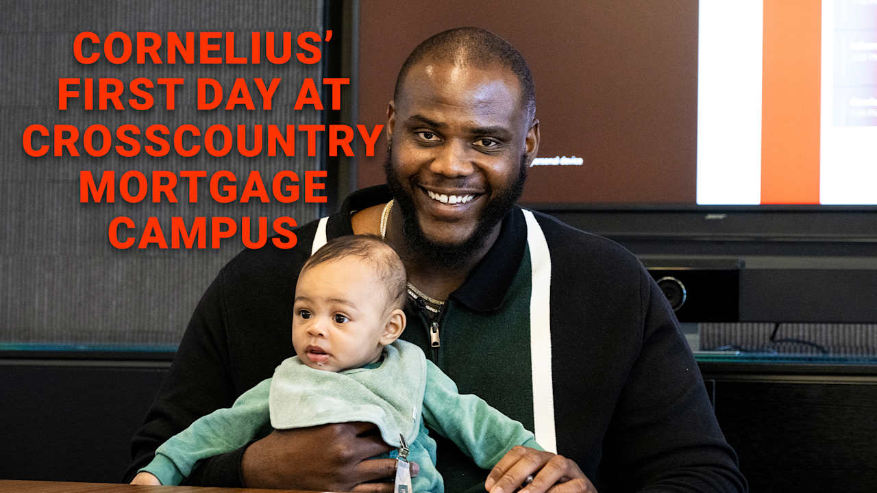 Cornelius Lucas had his first day at CrossCountry Mortgage Campus
