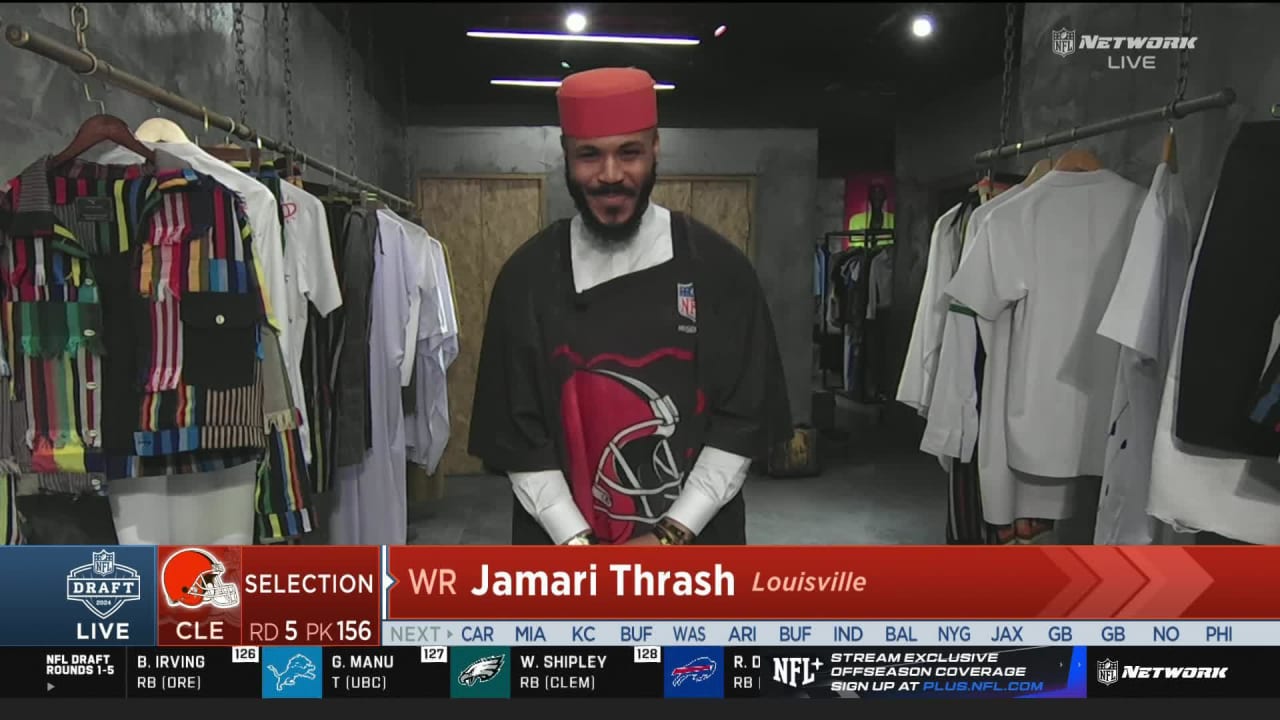 Browns select Jamari Thrash with No. 156 pick in 2024 draft Browns select Jamari Thrash with No. 156 pick in 2024 draft