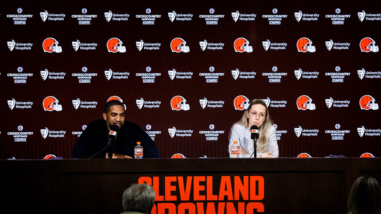 Cleveland Browns Assistant General Manager and Vice President of Player Personnel Glenn Cook and ...