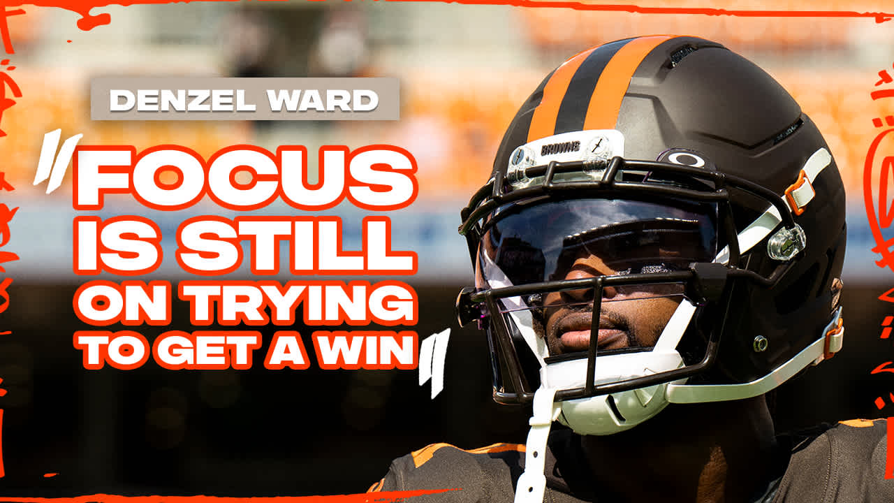 Denzel Ward Press Conference: "Focus is still trying to get a win"