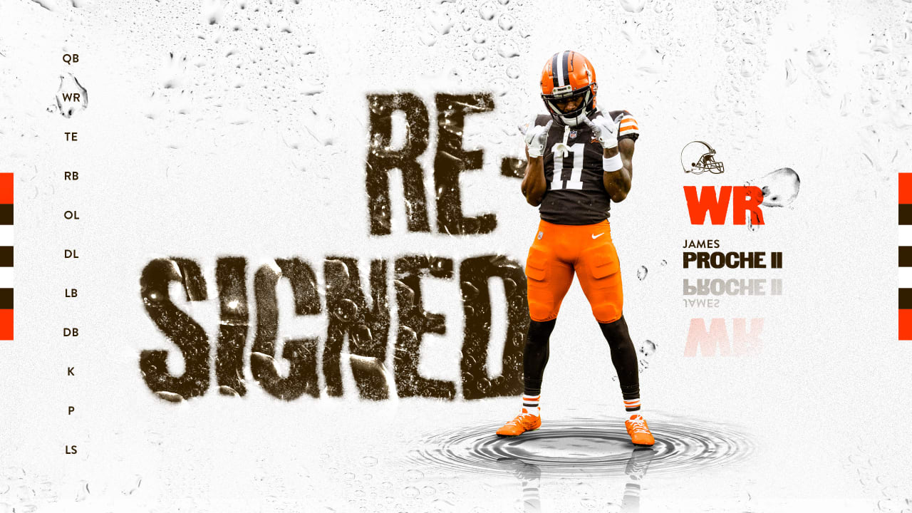 WR James Proche II re-signs with the Browns
