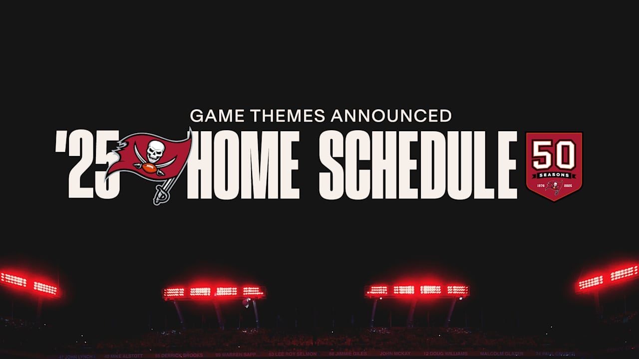 Tampa Bay Buccaneers' 2025 Game Themes Celebrate 50 Seasons, Community ...