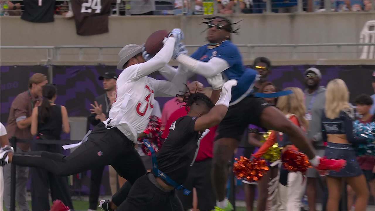 Baker Mayfield Throws Deep Ball To Malik Nabers For Unbelievable Catch | 2025 Pro Bowl Highlight