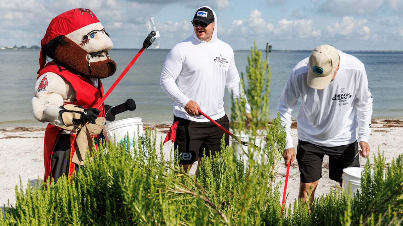 Photos: 2025 Bucs Beach Clean Up