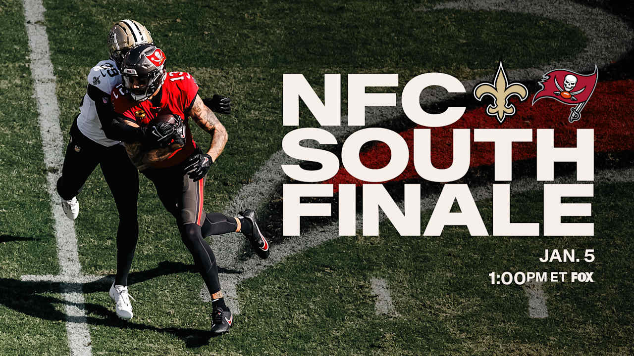 Buccaneers-Saints Week 18 Game Set for 1:00 p.m. Sunday Start