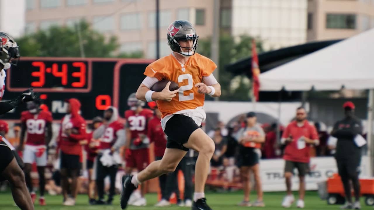 Kyle Trask on the Move | 2025 Training Camp Highlight | Tampa Bay ...