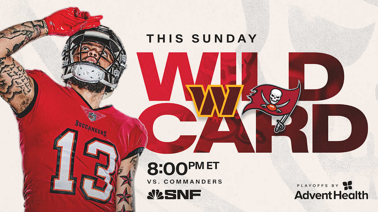 Tampa Bay Buccaneers-Commanders Playoff Game Set for Sunday Night