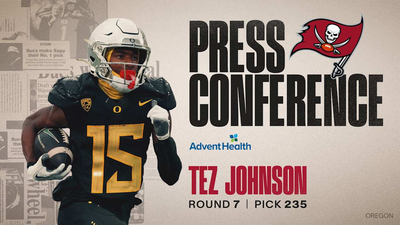 Tez Johnson Hopes To Be A ‘Swiss Army Knife’ | 2025 Press Conference | Tampa Bay Buccaneers