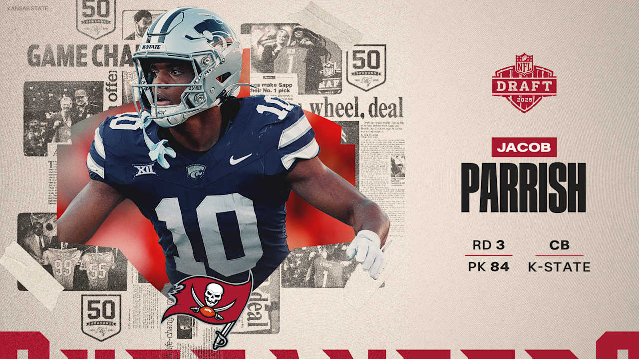 2025 NFL Draft: Tampa Bay Buccaneers Select Kansas State Cornerback Jacob Parrish with the 84th ...