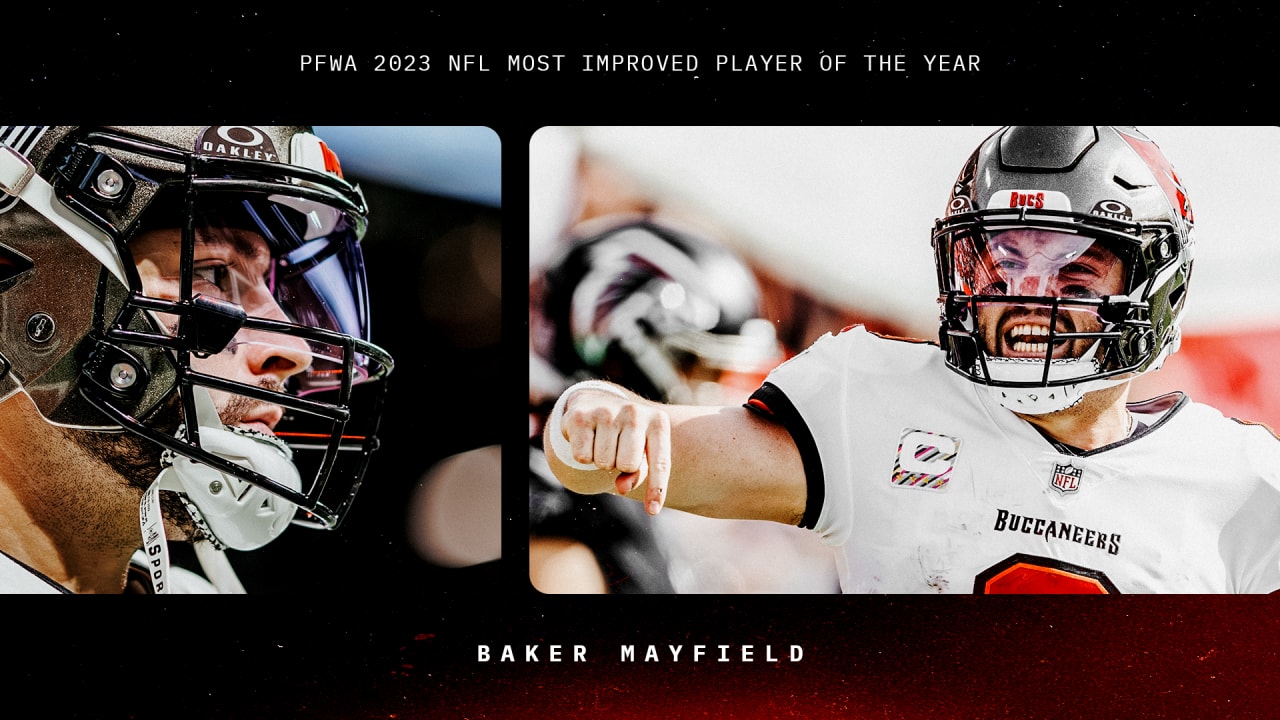Tampa Bay Buccaneers QB Baker Mayfield Named 2023 NFL Most Improved Player of the Year by ...