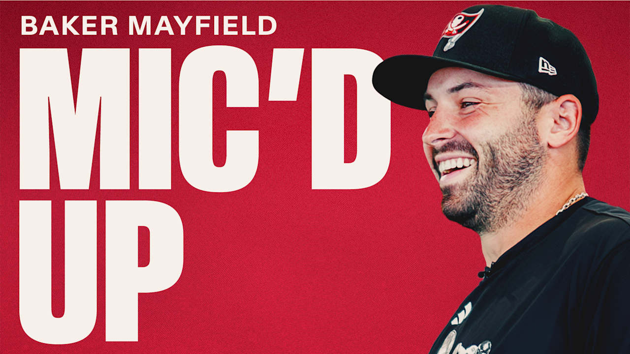 Baker Mayfield Mic'd Up at His Youth Football Camp | Tampa Bay Buccaneers