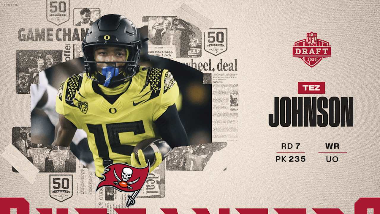 2025 NFL Draft: Tampa Bay Buccaneers Select Oregon WR Tez Johnson with the 235th Pick in Round 7
