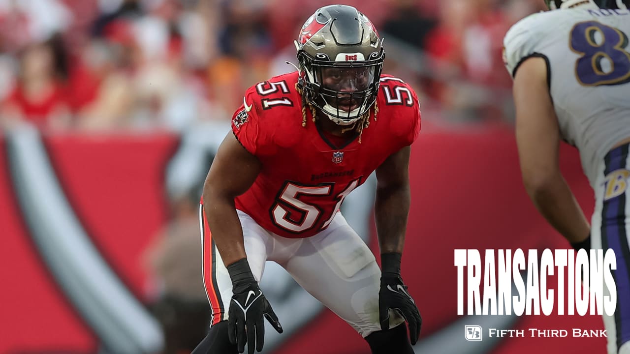 LB J.J. Russell to Bucs Active Roster, TE David Wells Waived