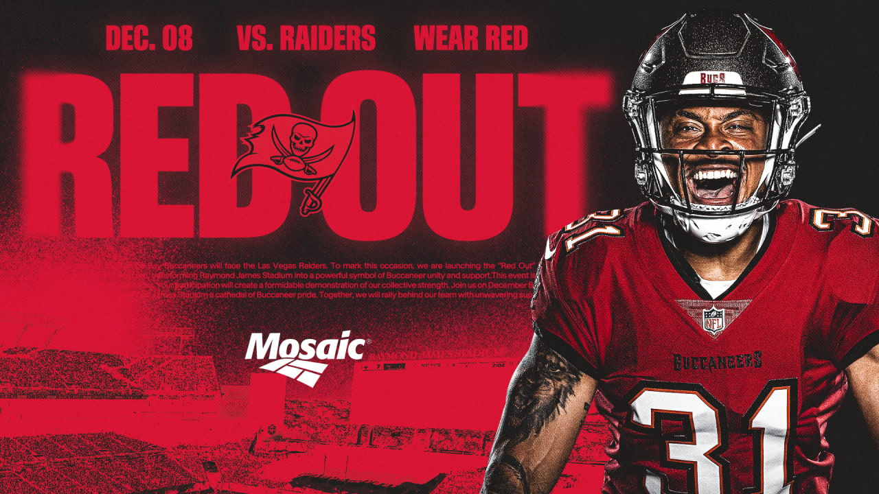 Tampa Bay Buccaneers Planning 'Red Out' vs. Raiders