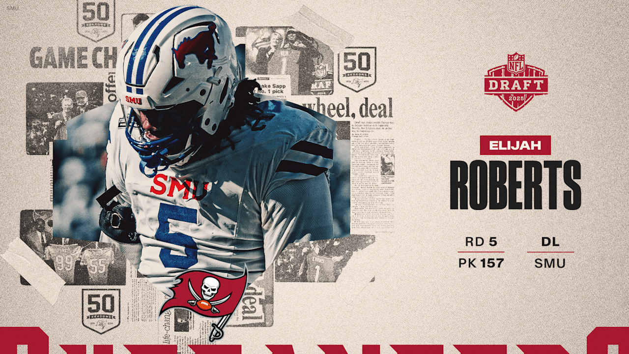 2025 NFL Draft: Tampa Bay Buccaneers Select SMU DL Elijah Roberts with the 157th Pick in Round 5