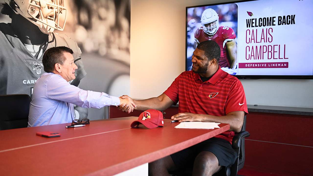 Defensive lineman Calais Campbell returns to Cardinals believing he can ...
