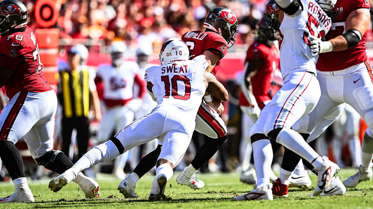 Cardinals OLB Josh Sweat equals his career-best for sacks in a season ...
