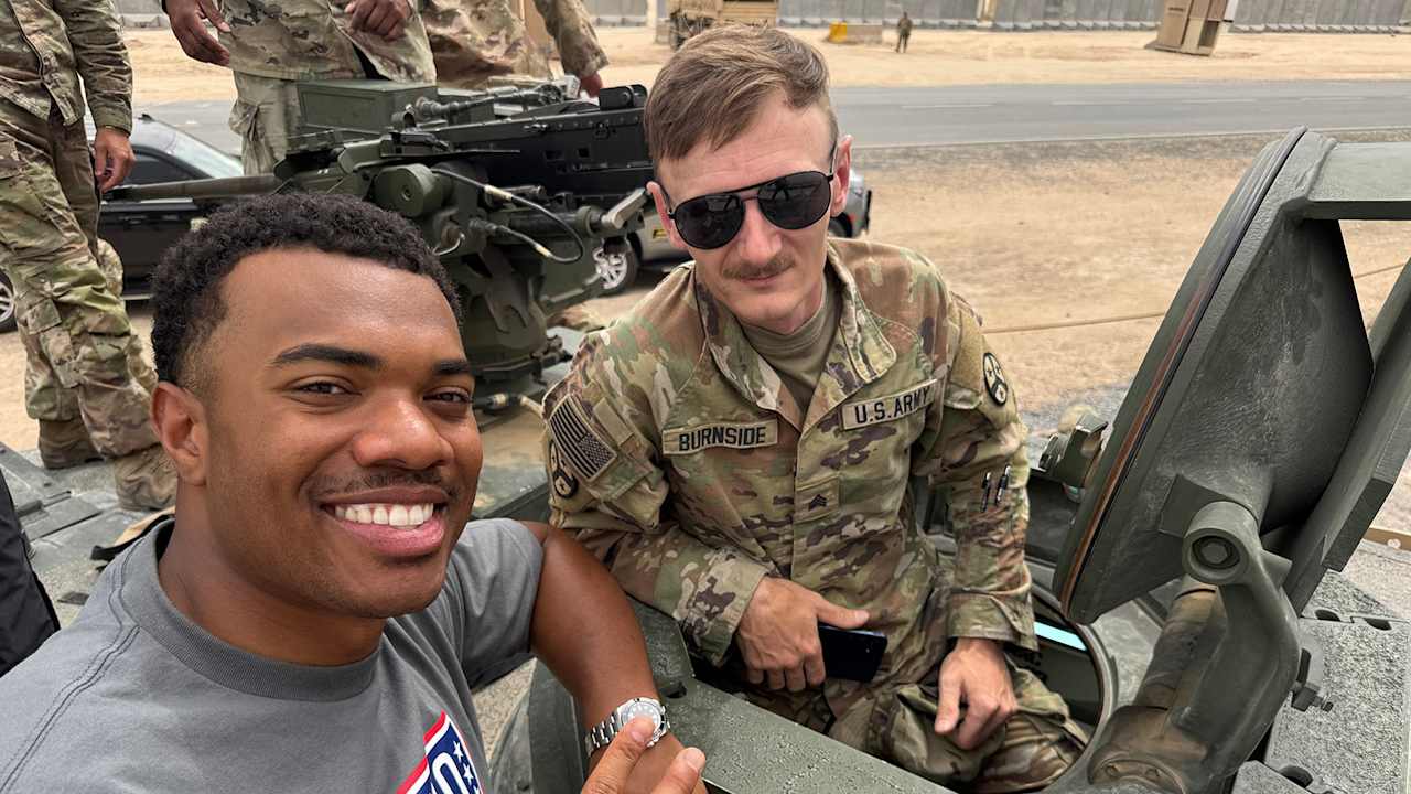 Elijah Higgins' Military Ties Deepen During Troop Visit To Middle East