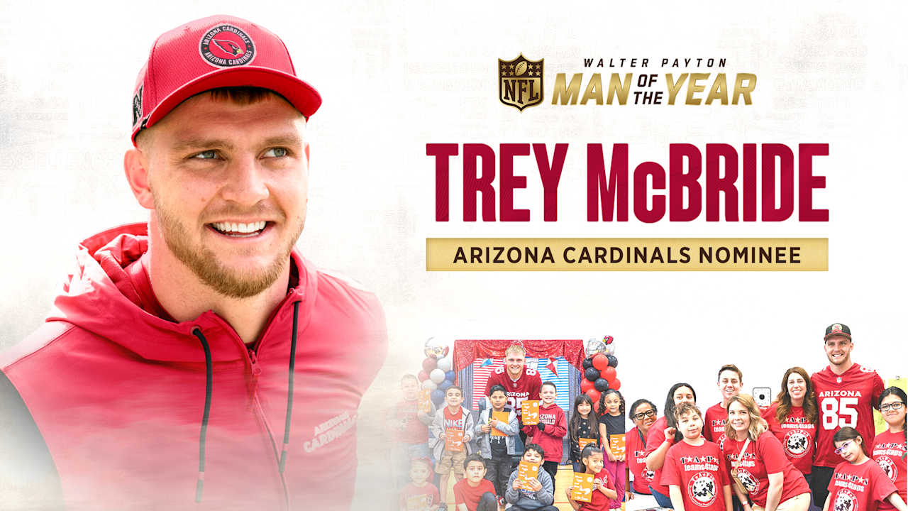 Trey McBride Named Cardinals Walter Payton Man Of The Year
