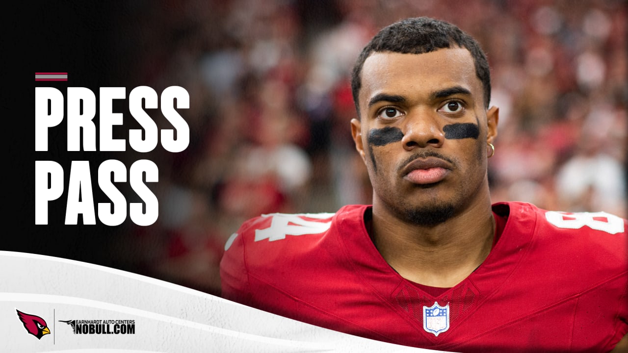 Elijah Higgins Speaks With The Media During Locker Room Cleanout