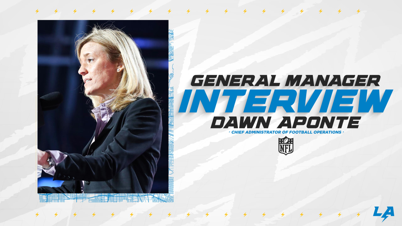 Chargers Interview Dawn Aponte for General Manager
