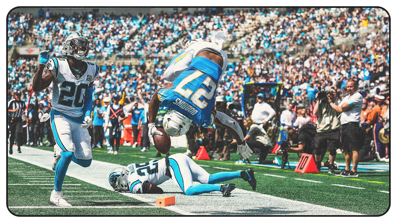 J.K. Dobbins Highlight: Touchdown Flip