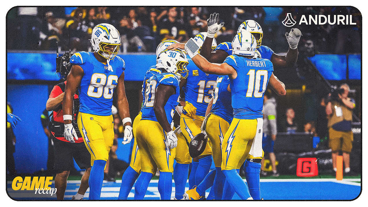 Game Recap: Chargers Topple Steelers in Week 10 Primetime Win