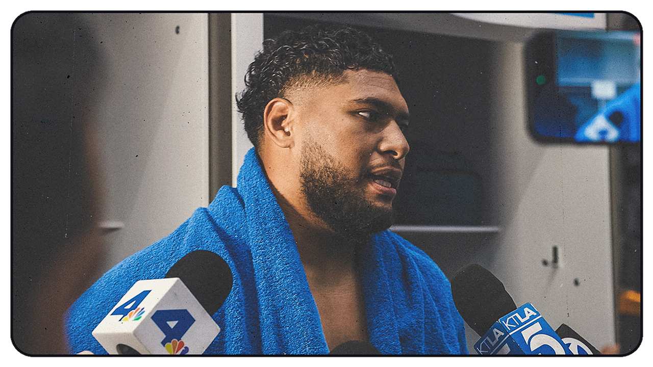 Media Availability: Tuli Tuipulotu After 'SNF" Win: "We're Just Looking ...