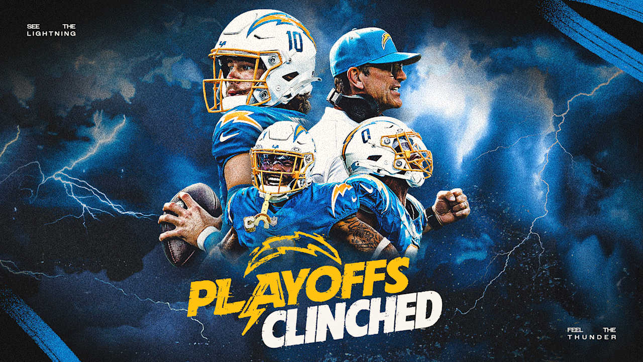 Chargers Clinch Playoff Berth in Jim Harbaugh's 1st Season