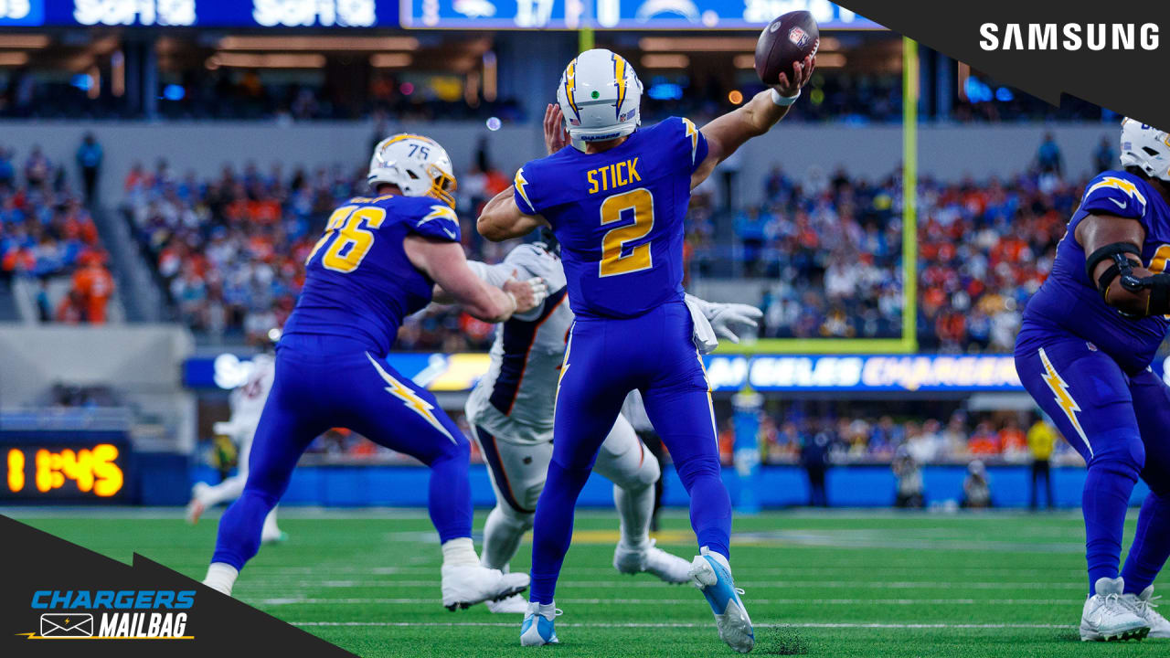 Chargers Mailbag: What to Expect From QB Easton Stick in Primetime