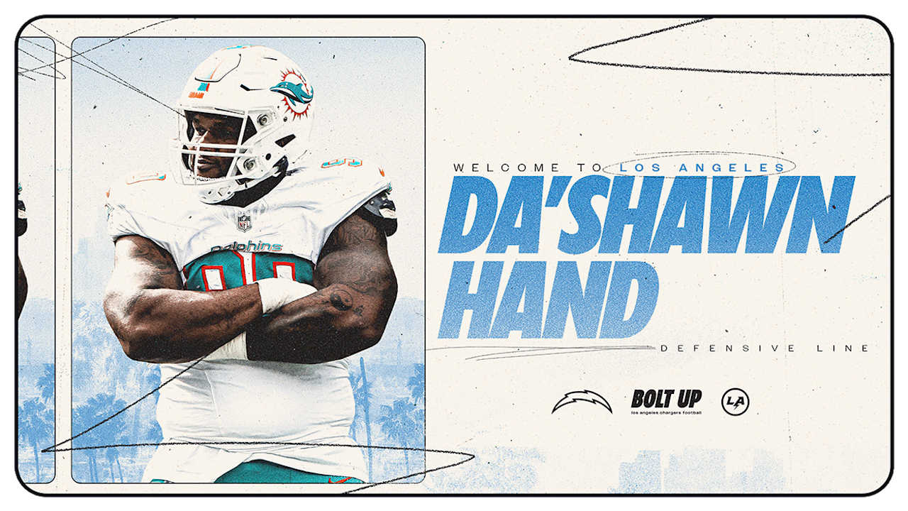 Los Angeles Chargers Agree to Terms with Da’Shawn Hand